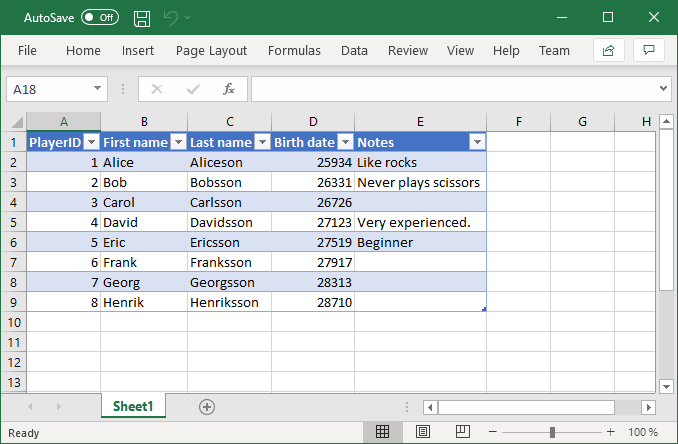Format Tables In Excel With Macros PEK s Developer Blog